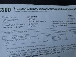 Black Mazda 6 2012 in Riga, with an engine capacity of 2.20 L and mileage of 255 thousand km for 4590 €, photo 29 on AUTOMOTO.COM.LV