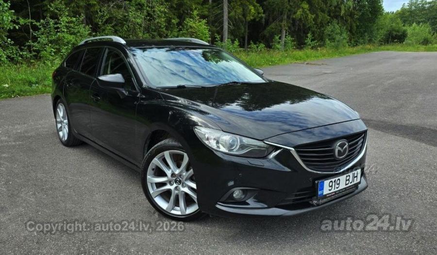 Black Mazda 6 2013 in Tallinn, with an engine capacity of 2.20 L and mileage of 360 thousand km for 2500 €, photo 1 on AUTOMOTO.COM.LV