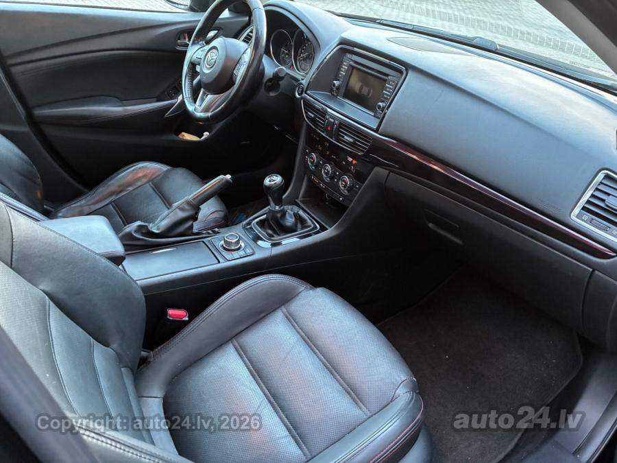 Black Mazda 6 2013 in Parnu, with an engine capacity of 2.20 L and mileage of 230 thousand km for 5750 €, photo 4 on AUTOMOTO.COM.LV