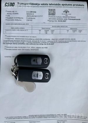 Черный Мазда 6 2013 в Рига, объемом двигателя 2.20 л и пробегом 0 тыс. км за 5990 €, фото 24 на AUTOMOTO.COM.LV