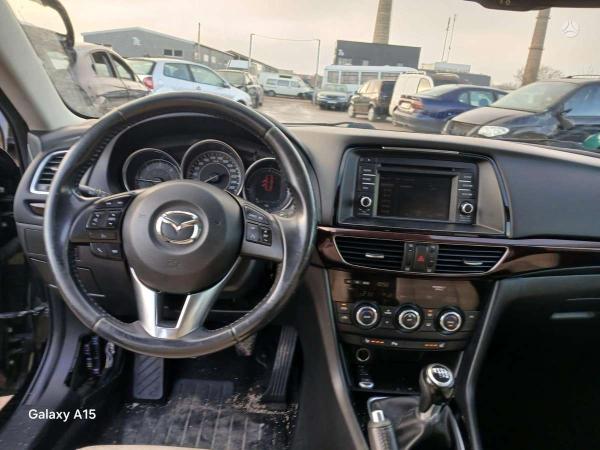 Melns Mazda 6 2014 Tauragė, ar dzinēja tilpumu 2.00 L un nobraukumu 238 tūkst. km par 5100 €, foto 7 vietnē AUTOMOTO.COM.LV