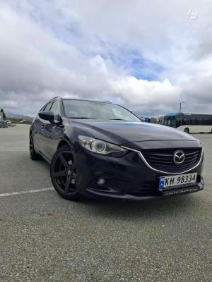 Melns Mazda 6 2014 Tauragė, ar dzinēja tilpumu 2.20 L un nobraukumu 200 tūkst. km par 7200 €, foto  vietnē AUTOMOTO.COM.LV