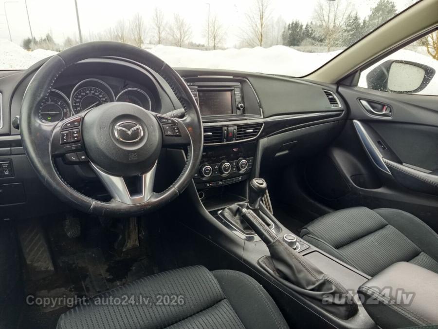 Melns Mazda 6 2014 Tartu, ar dzinēja tilpumu 2.20 L un nobraukumu 259 tūkst. km par 5500 €, foto 6 vietnē AUTOMOTO.COM.LV
