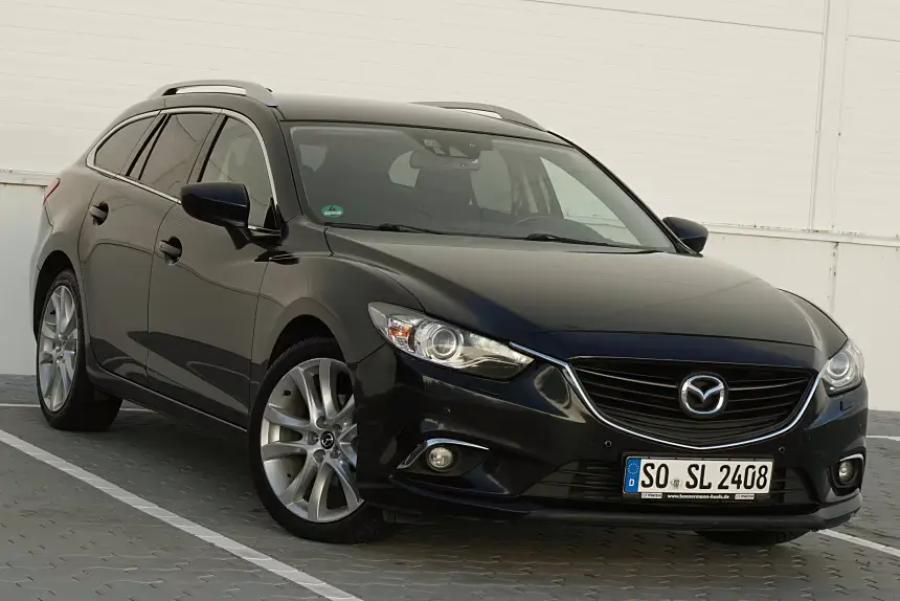Black Mazda 6 2014 in Riga, with an engine capacity of 2.20 L and mileage of 188 thousand km for 7700 €, photo 3 on AUTOMOTO.COM.LV