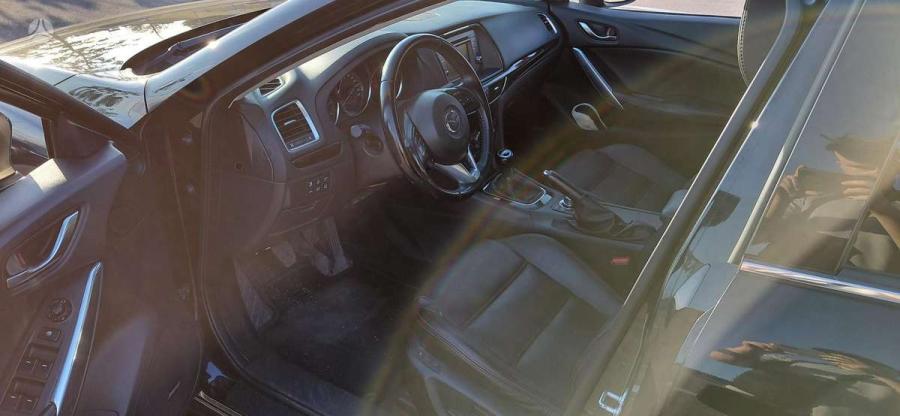 Black Mazda 6 2014 in Vilnius, with an engine capacity of 2.18 L and mileage of 168 thousand km for 6700 €, photo 14 on AUTOMOTO.COM.LV