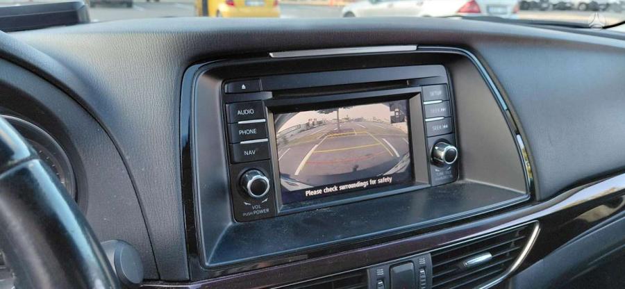 Black Mazda 6 2014 in Vilnius, with an engine capacity of 2.18 L and mileage of 168 thousand km for 6700 €, photo 18 on AUTOMOTO.COM.LV