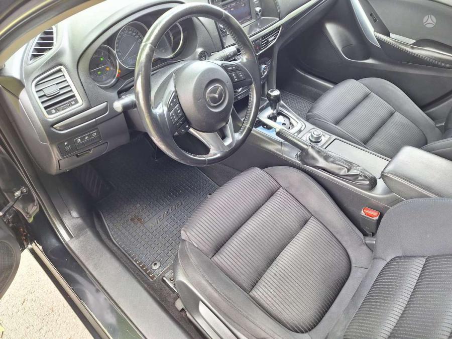 Melns Mazda 6 2014 Kelmė, ar dzinēja tilpumu 2.20 L un nobraukumu 253 tūkst. km par 4000 €, foto 7 vietnē AUTOMOTO.COM.LV