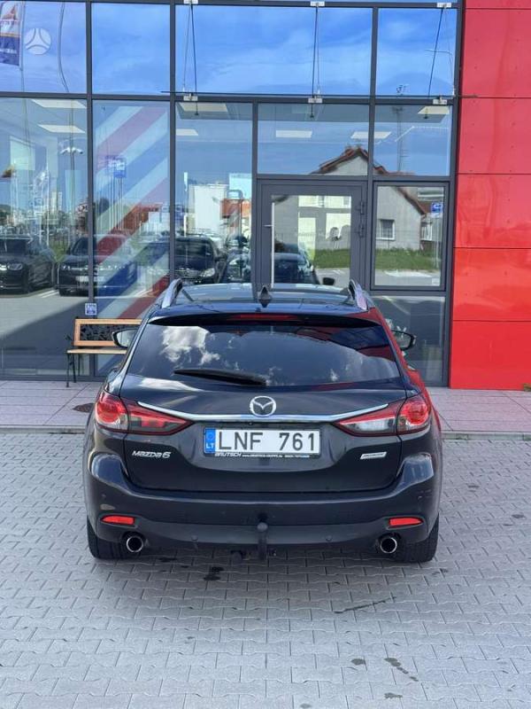 Black Mazda 6 2014 in Klaipeda, with an engine capacity of 2.18 L and mileage of 280 thousand km for 4950 €, photo 8 on AUTOMOTO.COM.LV