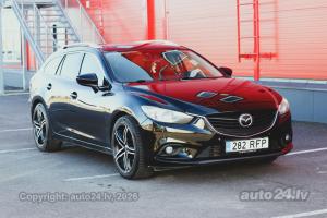Melns Mazda 6 2014 Tartu, ar dzinēja tilpumu 2.20 L un nobraukumu 175 tūkst. km par 6950 €, foto  vietnē AUTOMOTO.COM.LV