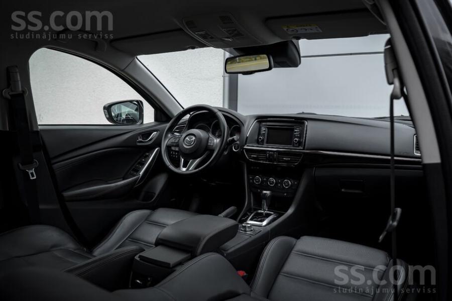 Black Mazda 6 2014 in Riga, with an engine capacity of 2.20 L and mileage of 237 thousand km for 5990 €, photo 30 on AUTOMOTO.COM.LV