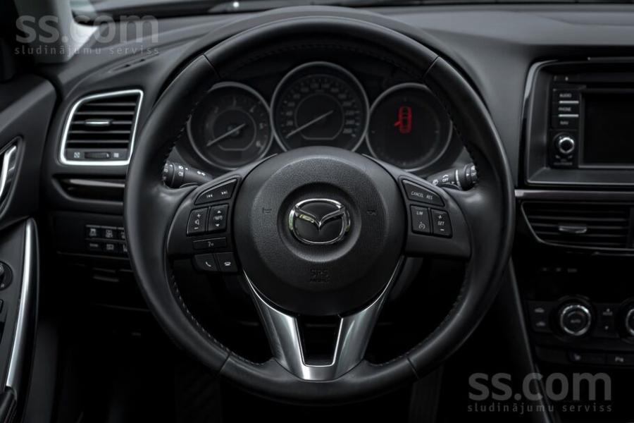 Black Mazda 6 2014 in Riga, with an engine capacity of 2.20 L and mileage of 237 thousand km for 5990 €, photo 39 on AUTOMOTO.COM.LV