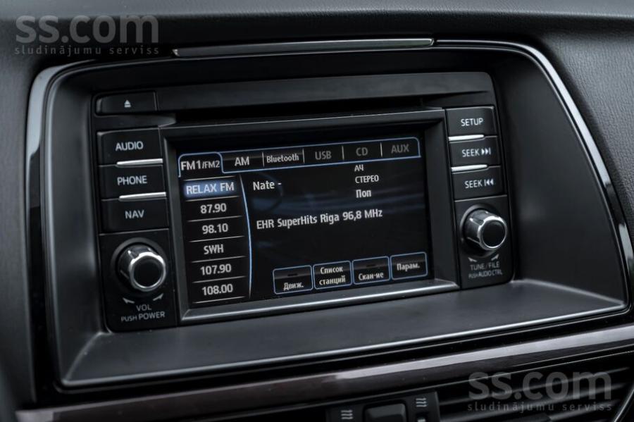 Black Mazda 6 2014 in Riga, with an engine capacity of 2.20 L and mileage of 237 thousand km for 5990 €, photo 48 on AUTOMOTO.COM.LV