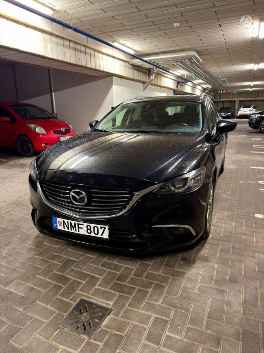 Melns Mazda 6 2015 Viļņa, ar dzinēja tilpumu 2.19 L un nobraukumu 209 tūkst. km par 8000 €, foto 2 vietnē AUTOMOTO.COM.LV