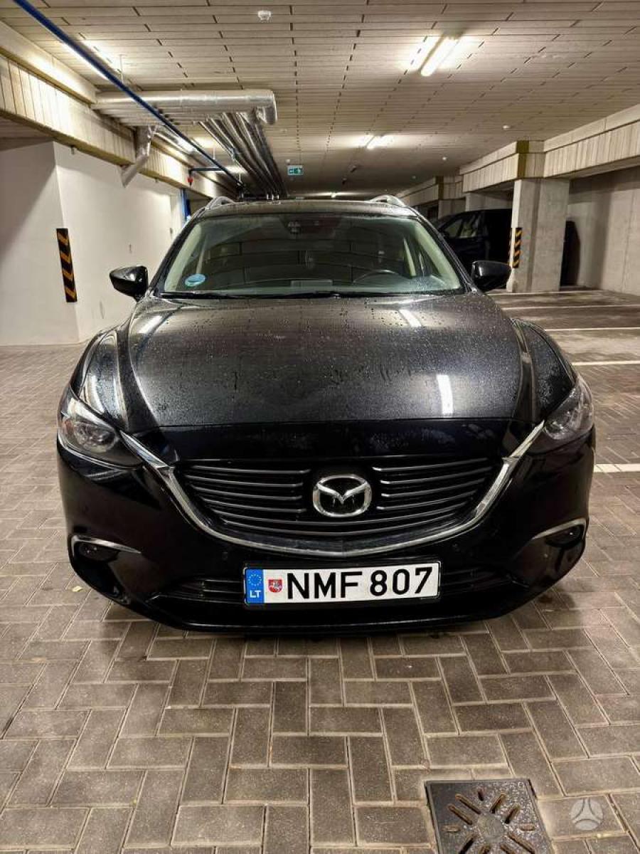 Melns Mazda 6 2015 Viļņa, ar dzinēja tilpumu 2.19 L un nobraukumu 209 tūkst. km par 8000 €, foto 3 vietnē AUTOMOTO.COM.LV