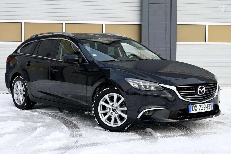 Black Mazda 6 2015 in Kretinga, with an engine capacity of 2.18 L and mileage of 193 thousand km for 7199 €, photo 1 on AUTOMOTO.COM.LV