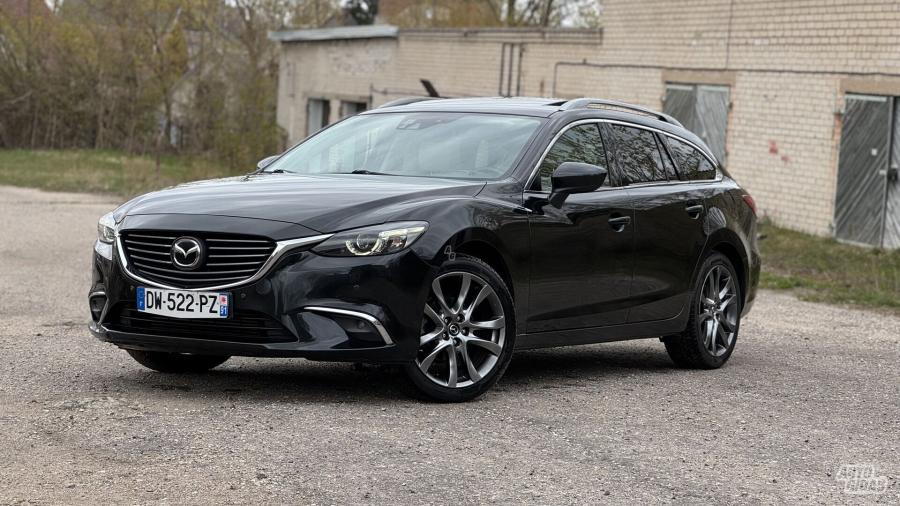 Melns Mazda 6 2015 Kupiškis, ar dzinēja tilpumu 2.20 L un nobraukumu 253 tūkst. km par 5500 €, foto 1 vietnē AUTOMOTO.COM.LV