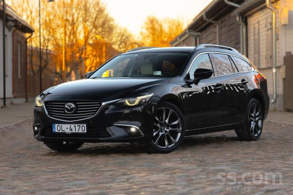 Black Mazda 6 2015 in Jelgava, with an engine capacity of 2.20 L and mileage of 179 thousand km for 8900 €, photo 1 on AUTOMOTO.COM.LV