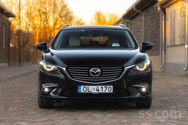 Black Mazda 6 2015 in Jelgava, with an engine capacity of 2.20 L and mileage of 179 thousand km for 8900 €, photo 2 on AUTOMOTO.COM.LV