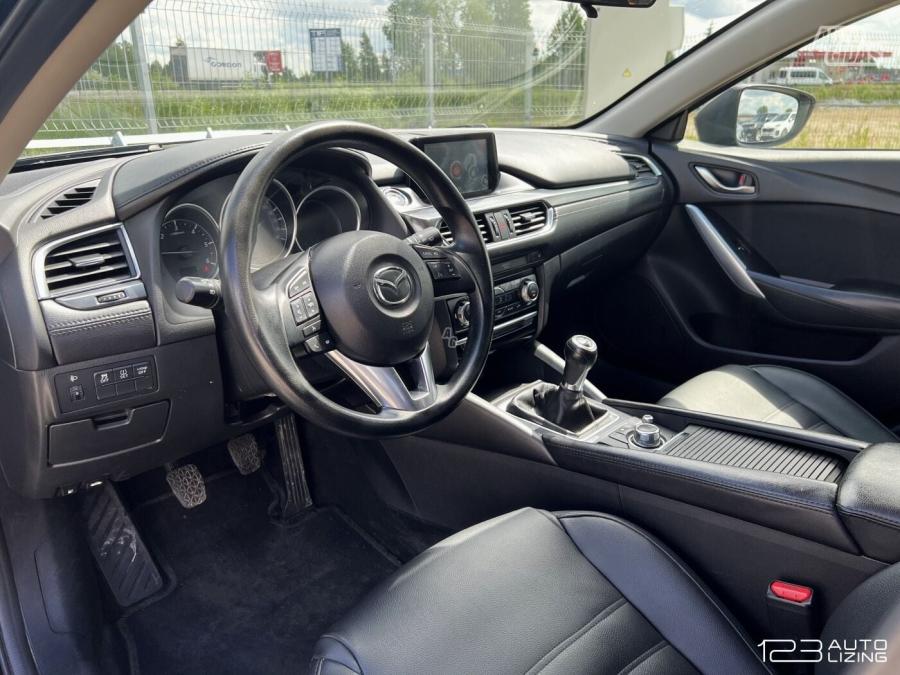 Melns Mazda 6 2015 Tauragė, ar dzinēja tilpumu 2.20 L un nobraukumu 304 tūkst. km par 5500 €, foto 11 vietnē AUTOMOTO.COM.LV