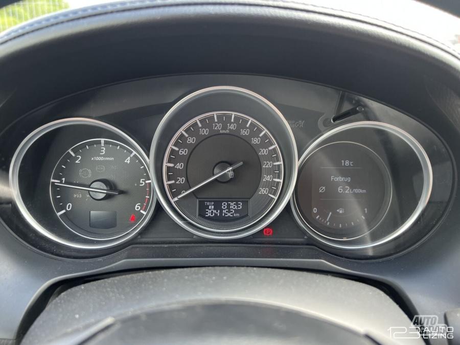Melns Mazda 6 2015 Tauragė, ar dzinēja tilpumu 2.20 L un nobraukumu 304 tūkst. km par 5500 €, foto 17 vietnē AUTOMOTO.COM.LV