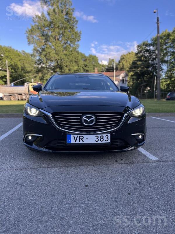 Black Mazda 6 2015 in Riga, with an engine capacity of 2.20 L and mileage of 167 thousand km for 7250 €, photo 2 on AUTOMOTO.COM.LV