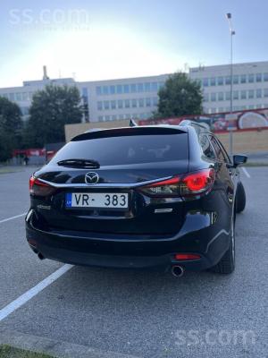 Black Mazda 6 2015 in Riga, with an engine capacity of 2.20 L and mileage of 167 thousand km for 7250 €, photo 6 on AUTOMOTO.COM.LV