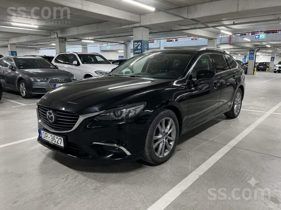 Black Mazda 6 2015 in Jelgava, with an engine capacity of 2.20 L and mileage of 201 thousand km for 6900 €, photo 1 on AUTOMOTO.COM.LV