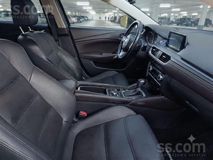 Black Mazda 6 2015 in Jelgava, with an engine capacity of 2.20 L and mileage of 201 thousand km for 6900 €, photo 7 on AUTOMOTO.COM.LV