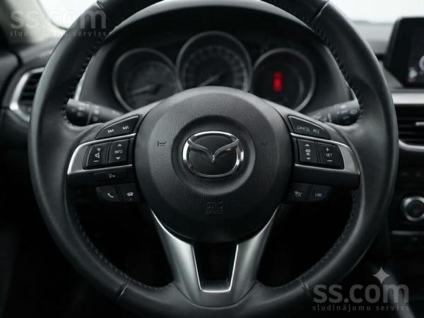 Black Mazda 6 2015 in Jelgava, with an engine capacity of 2.20 L and mileage of 201 thousand km for 6900 €, photo 10 on AUTOMOTO.COM.LV