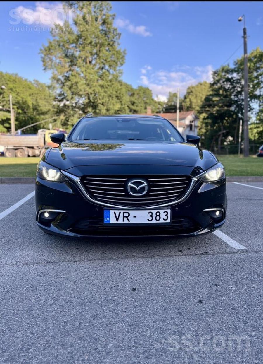 Black Mazda 6 2015 in Riga, with an engine capacity of 2.20 L and mileage of 168 thousand km for 5600 €, photo 3 on AUTOMOTO.COM.LV
