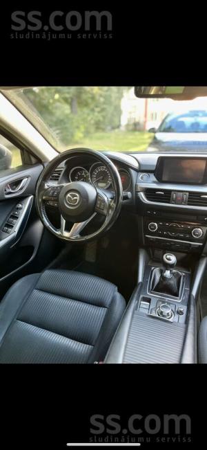 Black Mazda 6 2015 in Riga, with an engine capacity of 2.20 L and mileage of 168 thousand km for 5600 €, photo 10 on AUTOMOTO.COM.LV
