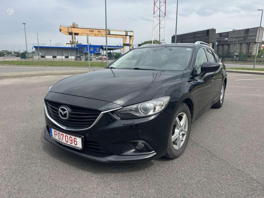 Black Mazda 6 2015 in Kaunas, with an engine capacity of 2.18 L and mileage of 246 thousand km for 3990 €, photo 5 on AUTOMOTO.COM.LV