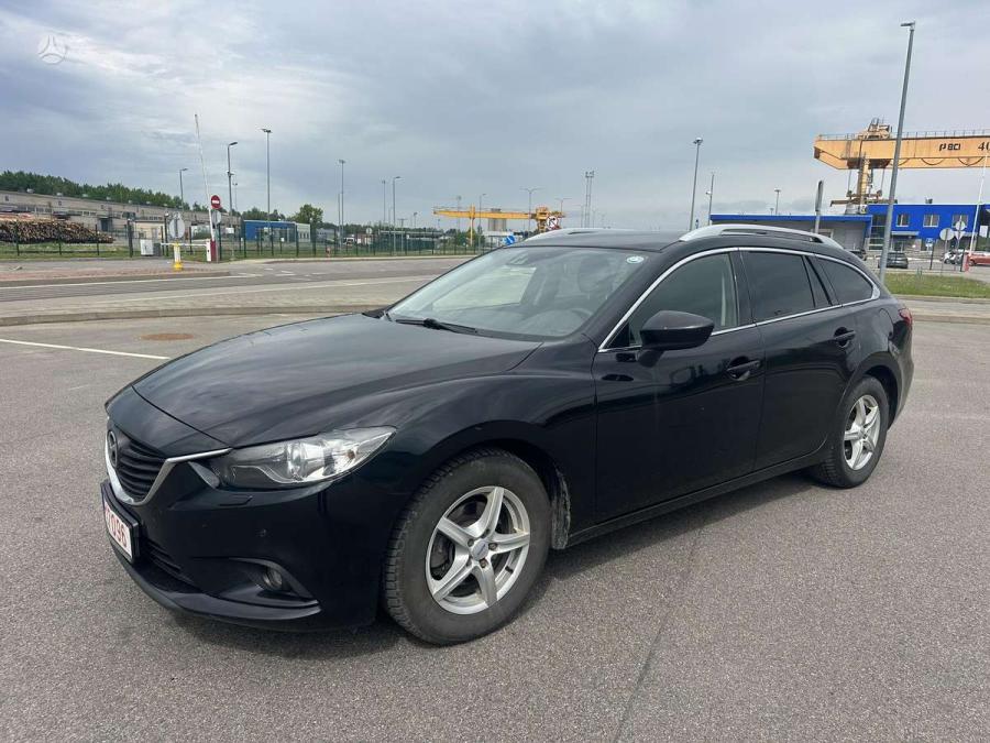 Black Mazda 6 2015 in Kaunas, with an engine capacity of 2.18 L and mileage of 246 thousand km for 3990 €, photo 9 on AUTOMOTO.COM.LV