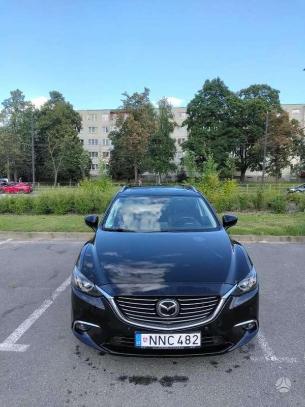 Melns Mazda 6 2016 Viļņa, ar dzinēja tilpumu 2.19 L un nobraukumu 198 tūkst. km par 7100 €, foto 1 vietnē AUTOMOTO.COM.LV