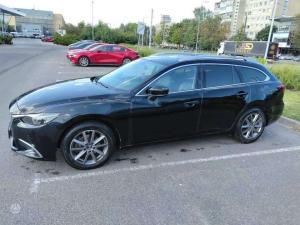 Black Mazda 6 2016 in Vilnius, with an engine capacity of 2.19 L and mileage of 198 thousand km for 7100 €, photo 3 on AUTOMOTO.COM.LV