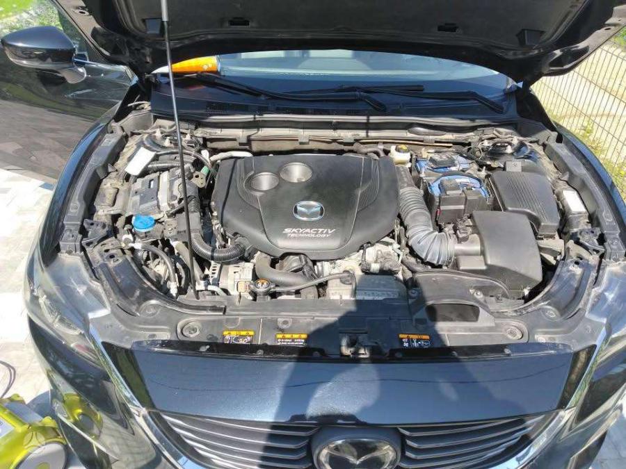 Black Mazda 6 2016 in Vilnius, with an engine capacity of 2.19 L and mileage of 198 thousand km for 7100 €, photo 10 on AUTOMOTO.COM.LV
