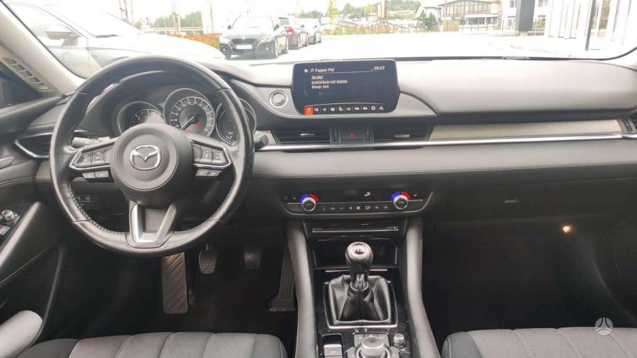 Black Mazda 6 2019 in Vilnius, with an engine capacity of 2.19 L and mileage of 314 thousand km for 7900 €, photo 9 on AUTOMOTO.COM.LV