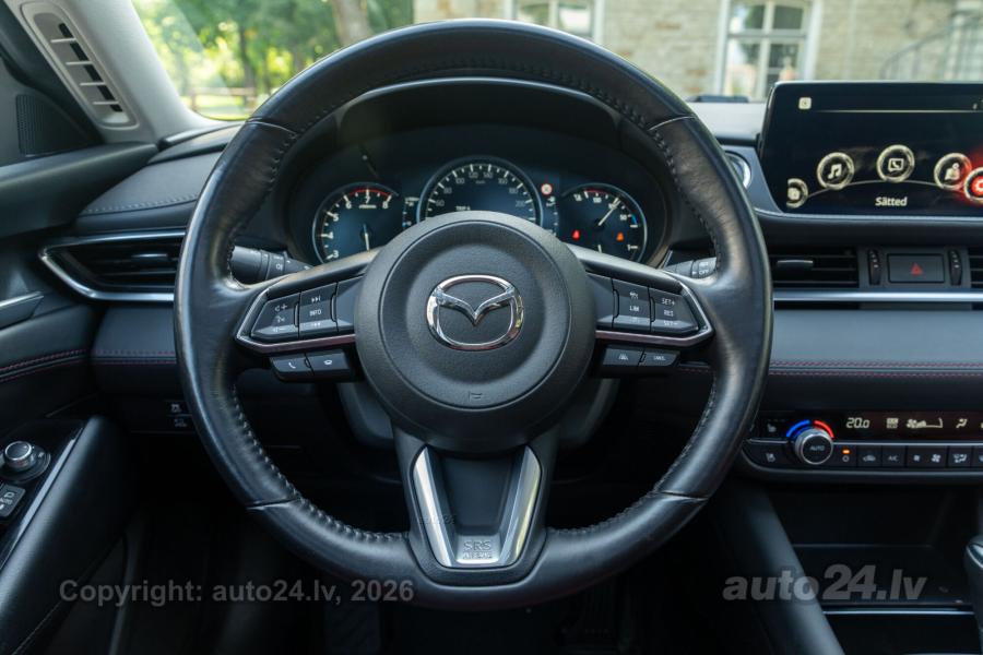 Black Mazda 6 2023 in Tallinn, with an engine capacity of 2.50 L and mileage of 35 thousand km for 28390 €, photo 18 on AUTOMOTO.COM.LV