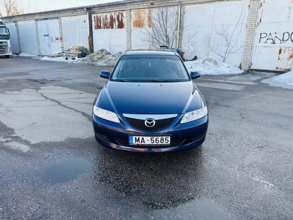 Синий Мазда 6 2003 в Рига, объемом двигателя 2.00 л и пробегом 305 тыс. км за 1250 €, фото 2 на AUTOMOTO.COM.LV