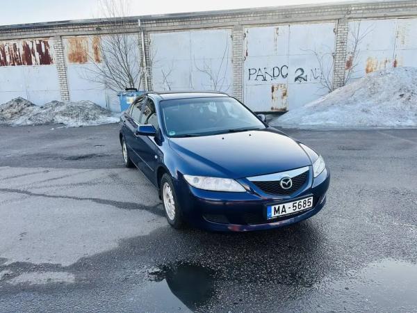 Синий Мазда 6 2003 в Рига, объемом двигателя 2.00 л и пробегом 305 тыс. км за 1250 €, фото 3 на AUTOMOTO.COM.LV