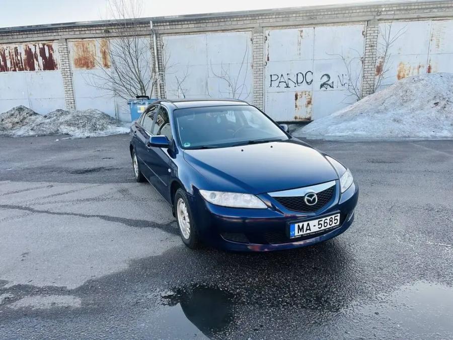 Синий Мазда 6 2003 в Рига, объемом двигателя 2.00 л и пробегом 305 тыс. км за 1250 €, фото 4 на AUTOMOTO.COM.LV