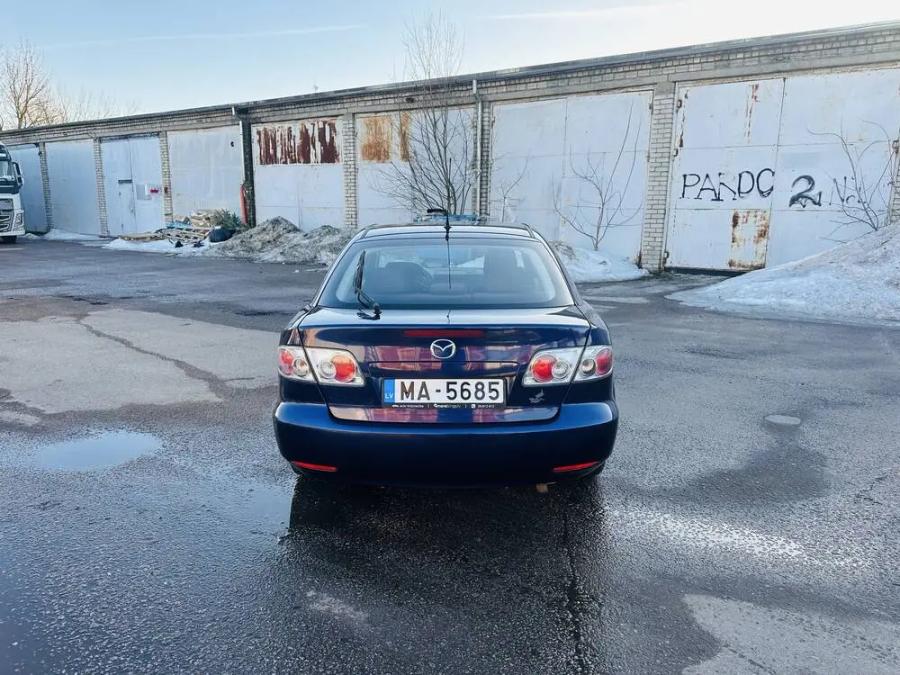 Синий Мазда 6 2003 в Рига, объемом двигателя 2.00 л и пробегом 305 тыс. км за 1250 €, фото 6 на AUTOMOTO.COM.LV