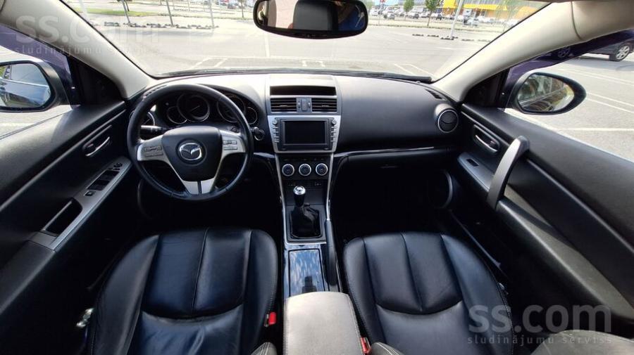 Blue Mazda 6 2009 in Riga, with an engine capacity of 2.20 L and mileage of 0 thousand km for 2200 €, photo 10 on AUTOMOTO.COM.LV