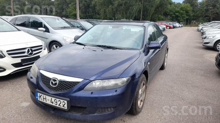 Zils Mazda 6 2003 Rīga, ar dzinēja tilpumu 2.20 L un nobraukumu 299 tūkst. km par 500 €, foto 4 vietnē AUTOMOTO.COM.LV