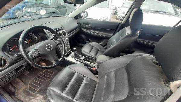 Zils Mazda 6 2003 Rīga, ar dzinēja tilpumu 2.20 L un nobraukumu 299 tūkst. km par 500 €, foto 9 vietnē AUTOMOTO.COM.LV