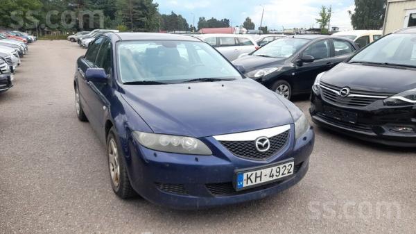 Zils Mazda 6 2003 Rīga, ar dzinēja tilpumu 2.20 L un nobraukumu 299 tūkst. km par 500 €, foto 2 vietnē AUTOMOTO.COM.LV