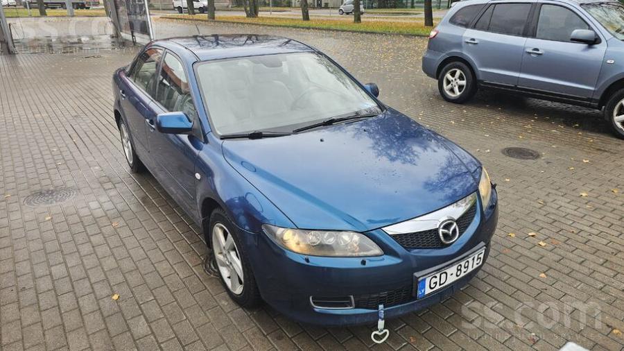Синий Мазда 6 2006 в Елгава, объемом двигателя 2.00 л и пробегом 204 тыс. км за 995 €, фото 5 на AUTOMOTO.COM.LV