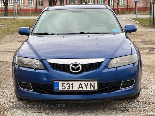 Blue Mazda 6 2007 in Narva, with an engine capacity of 1.80 L and mileage of 215 thousand km for 499 €, photo 4 on AUTOMOTO.COM.LV
