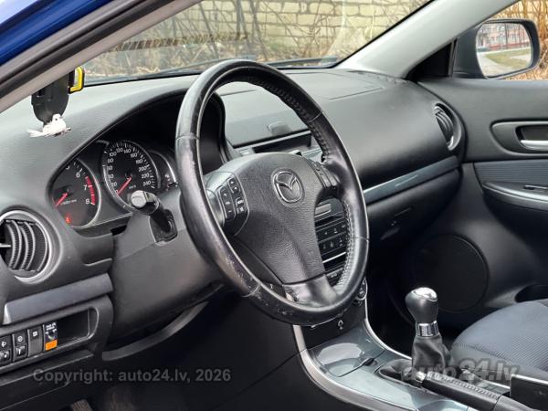 Blue Mazda 6 2007 in Narva, with an engine capacity of 1.80 L and mileage of 215 thousand km for 499 €, photo 9 on AUTOMOTO.COM.LV