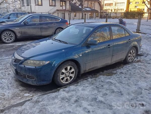 Zils Mazda 6 2007 Rīga, ar dzinēja tilpumu 2.00 L un nobraukumu 120 tūkst. km par 500 €, foto 1 vietnē AUTOMOTO.COM.LV